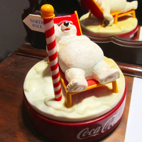 Coca Cola | Other | Coca Cola Polar Bear Clock That Plays 99s Coca Cola ...